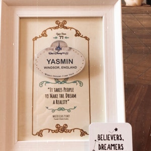 Cast Member Name Tag Display Frame and Print Casting Agency Door ...