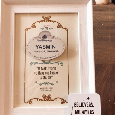 Cast Member Name Tag Display Frame and Print Casting Agency Door ...