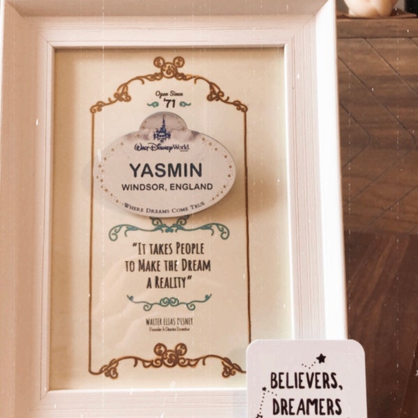 Cast Member Name Tag Display Frame and Print | Casting Agency Door ...