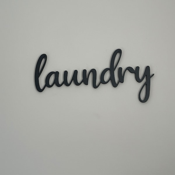 Wood Laundry Sign | Laundry Sign for Kitchen | Kitchen Wall Decor ...