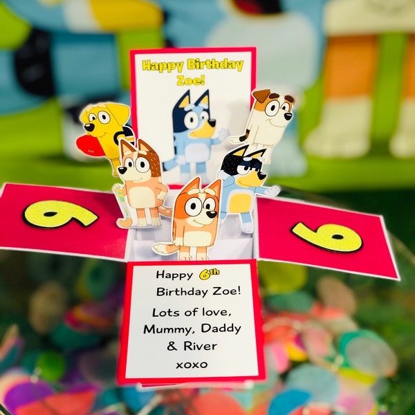 Bluey Card-in-a-box - Etsy