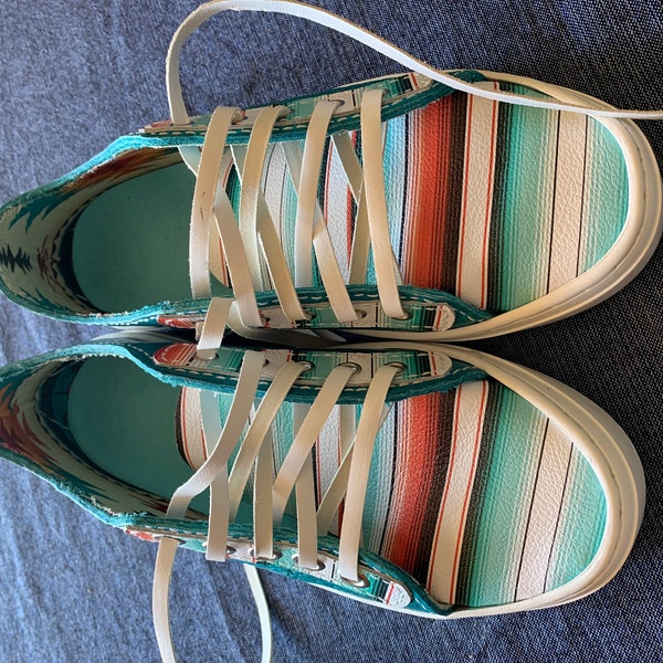 Serape Printed Leather Sedona Sarape Leather Sheets by Square Cowhide ...