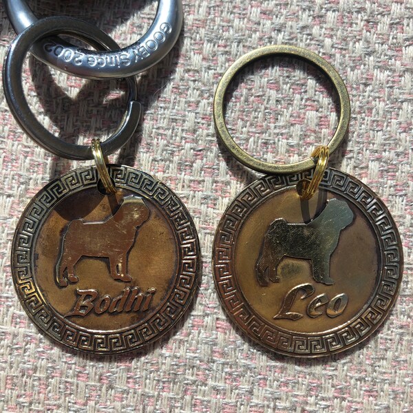 Dog Tag, Dog ID Tag, Dog Tags for Dogs, Hand Stamped Dog Tag, Dog Tag ...