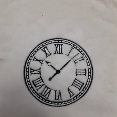 Clock Embroidery Design. Clock Face Embroidery Design. Machine ...