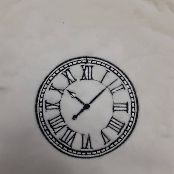 Clock Embroidery Design. Clock Face Embroidery Design. Machine ...