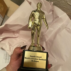 Dundie Award Trophy the Office TV Show Best Salesman Dunder Mifflin - Etsy