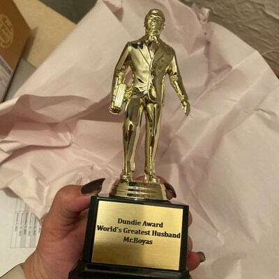 Dundie Award Trophy the Office TV Show Best Salesman Dunder Mifflin - Etsy