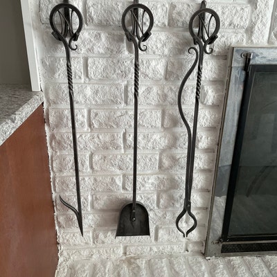 OUTDOOR Fire Tools, Two-piece Personalized Hand-forged Fire Tool Set ...