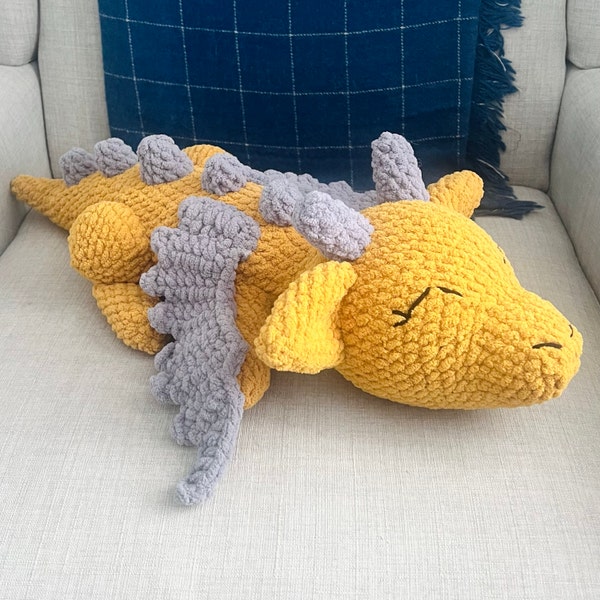 Sleeping Baby Dragon Crochet Pattern - Etsy