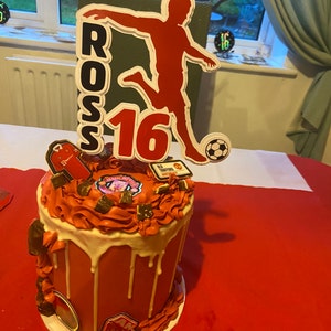 Female Football Girl Birthday Cake Topper Personalized Lionesses - Etsy