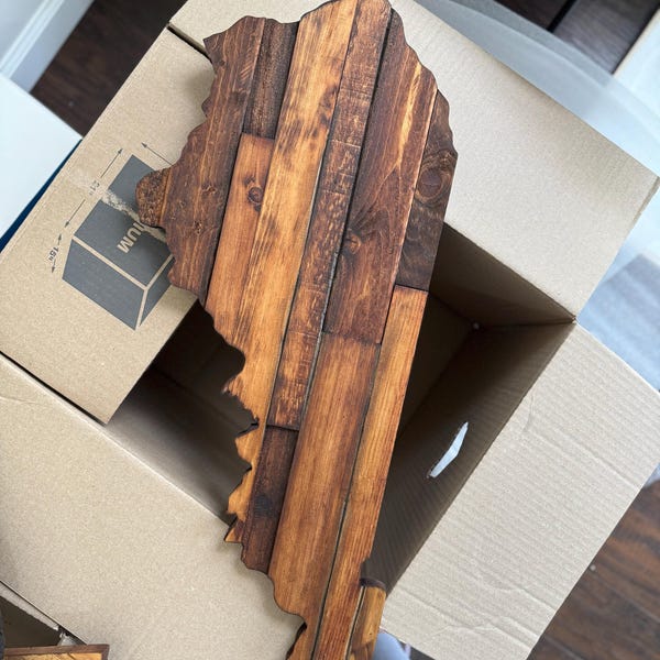 Kentucky Rustic Wood State Cut Out, Wooden Kentucky State Outline ...