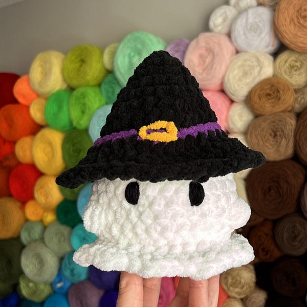 2 in 1 Low-sew Ghost Pattern, Crochet Ghost With Hats, Pdf Crochet ...