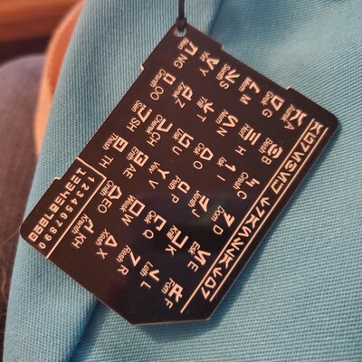 Aurebesh star Wars Language Decoder/translator Card - Etsy