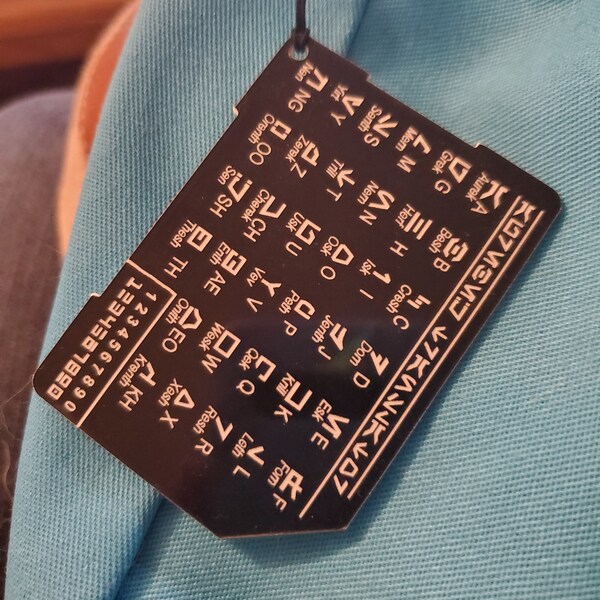 Aurebesh star Wars Language Decoder/translator Card - Etsy
