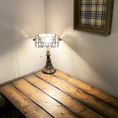 Tortured Reclaimed Distressed Industrial Wood Desk With Rebar Hairpin ...