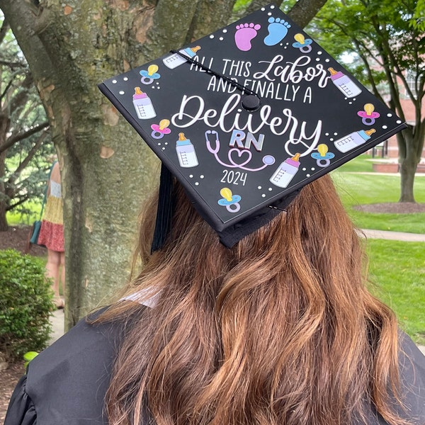 Custom social Worker Graduation Cap Topper, Social Work Graduation Cap ...