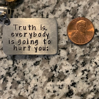 Custom Key Chain Personalized Key Chain Custom Message - Etsy