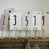Wood Table Calendar Stands, Calendar Card Holder, Walnut Table Number ...