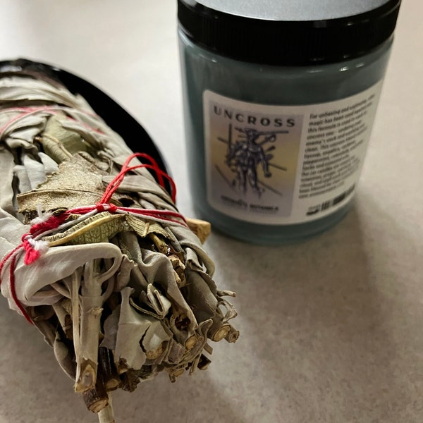 Uncross Reverse Scent Soy Candle - Hoodoo - Witchcraft - Pagan - Etsy