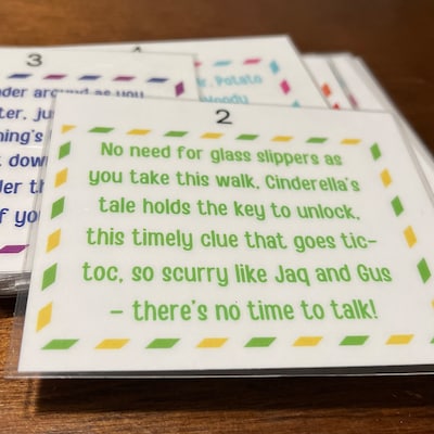 Universal Studios Trip Reveal Scavenger / Treasure Hunt 24 Clues Signs ...