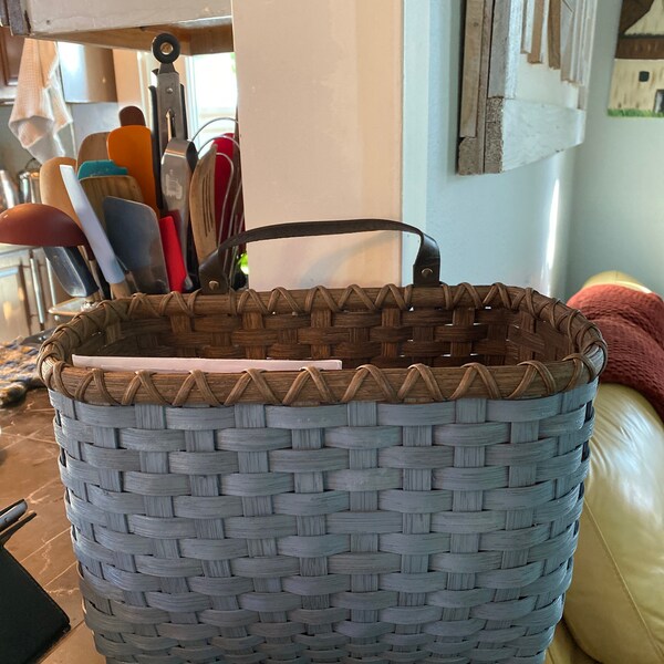 Large Painted Mail Basket - Etsy