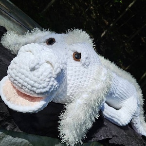 Amigurumi Crochet Pattern for Falkor Inspired Luck Dragon. Instruction ...