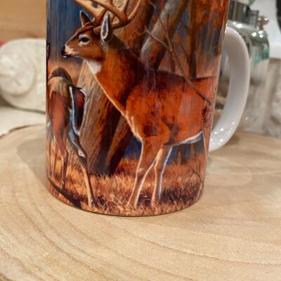 Bull Elk, Mug, Template, Full Wrap, Sublimation Design, Digital ...