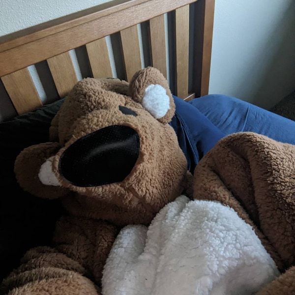 Plush Brown Sherpa Fleece Double Locking Sleepsack With Mitten Hands - Etsy