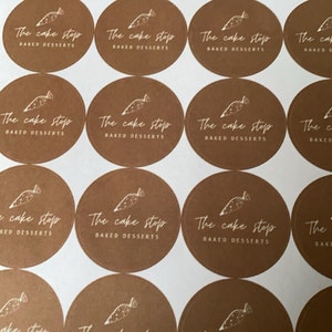 Circular 37mm Stickers, A4 Sheets, Matte Finish, Logo Stickers ...