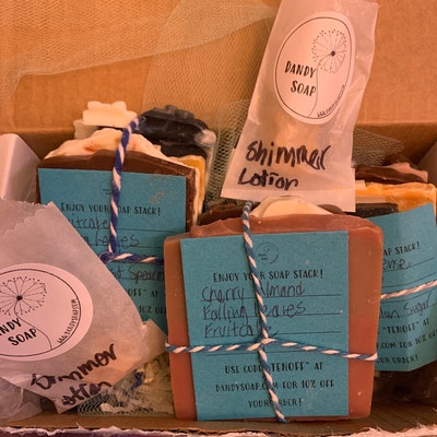 Soap Sample Pack Handmade Soap Variety Stack Mini Soap Bundle Travel ...