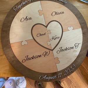 Unity or Family Puzzle, Blended Family, Unity Alternative, Wedding ...