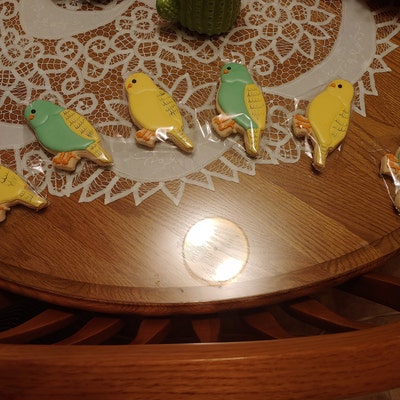 Parakeet Cookies, Bird Cookies - Etsy