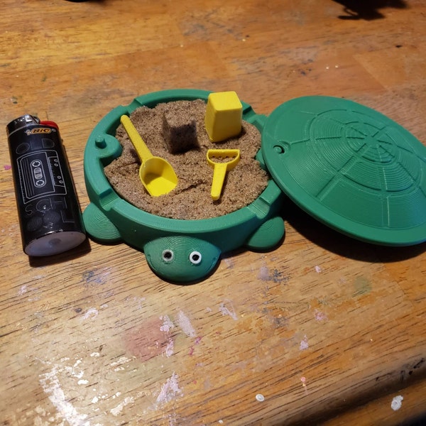 Desktop Nostalgic Playground Turtle Sandbox Set Comes With Tools and ...