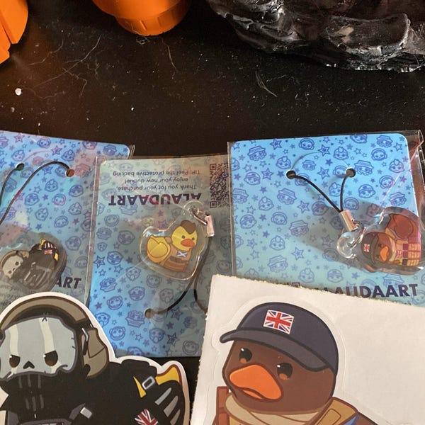 PREORDER - COD Soap & Ghost Chibi Acrylic Pins (full-bleed) - Etsy