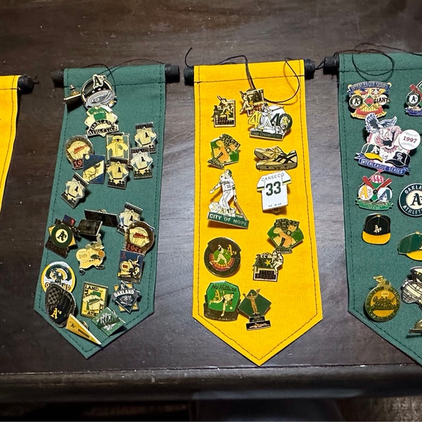 Mini Long Pin Banner - Enamel Pin Display - Pick Your Color! - Etsy