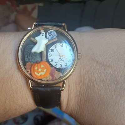 Spooky Halloween Watch With or Without Bats, Glow-in-the-dark Pumpkin ...