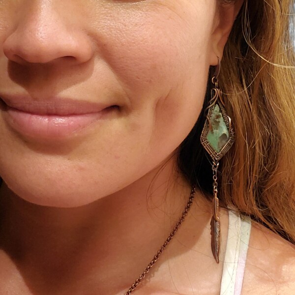 Amber Wire Wrapped Crescent Moon and Lotus Pendant - Etsy