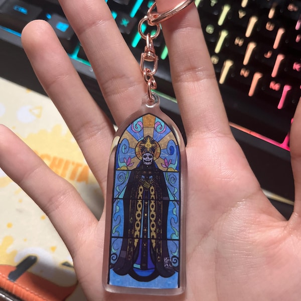 Stained Glass Papas Acrylic Charms - Etsy