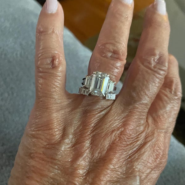 Round Cut Moissanite Wedding Band With Notch, Curves Notched Stackable ...