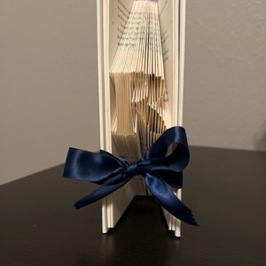 Custom Folded Book Art Custom Name Timeless Font Book - Etsy