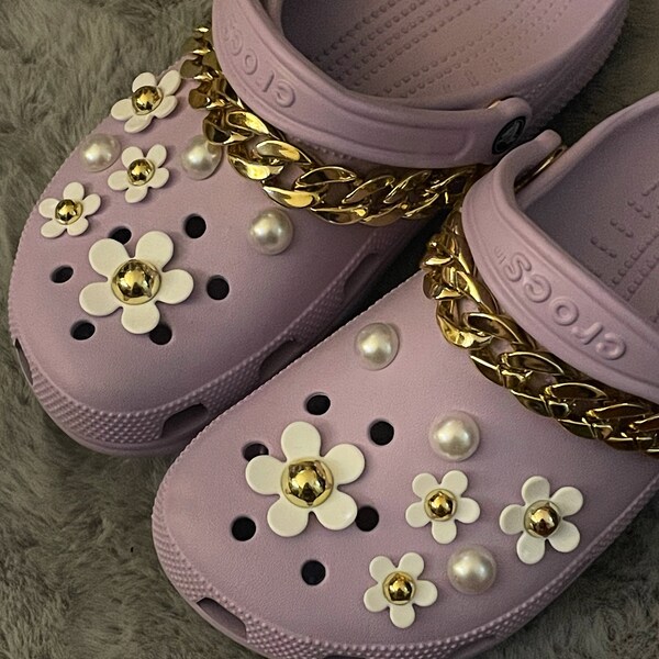 2pcs Chain Chunky Charms/inspired Metal Plastic Chain / Crocs ...