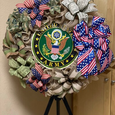 Army Ribbon, Green Army Ribbon, Military Ribbon, Burlap Ribbon ...