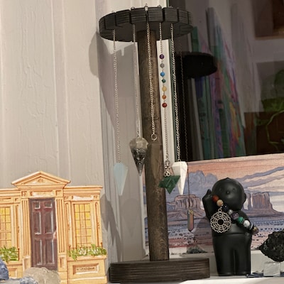 Pendulum Display Stand With Sun and Moon Engrave, Pendulum Holder ...