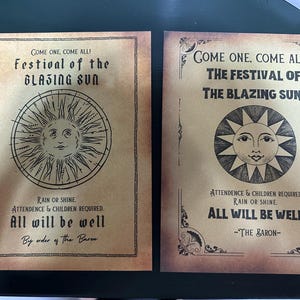 Curse of Strahd Custom Campaign Dinner Invitation Hand Out for Dungeon ...