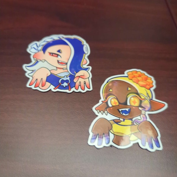 SPLATOON 3 Shiver and Frye Deep Cut Idol Vinyl Stickers | Waterproof ...