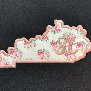 US States Applique Embroidery Designs. USA Map Applique. USA State ...