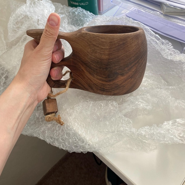 Hand-carved Scandinavian Kuksa Cup and Snack Bowl Set, Eco-friendly ...