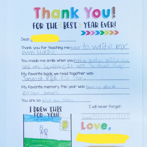 Teacher Appreciation Printable End of Year Teacher Gift End of Year ...