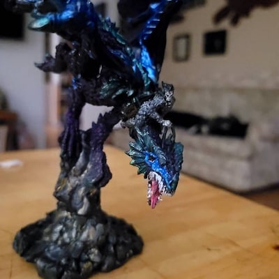 Red Dragon With Gith Rider Miniature for Dungeons and Dragons - Etsy