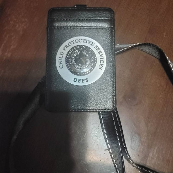 Texas State Employee CPS Badge Holder: Custom Plaque With Lanyard - Etsy
